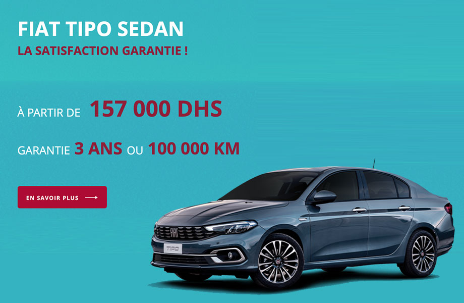 FIAT Neuve Maroc : prix des versions et finitions de FIAT neuve au ...