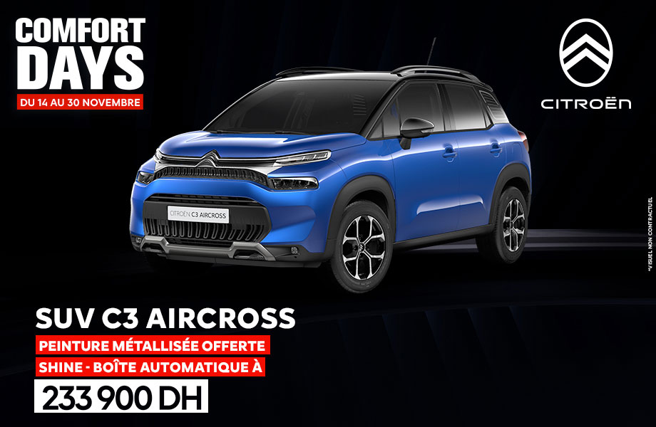 CITROEN C3 AirCross : Comfort DAYS ! - wandaloo.com